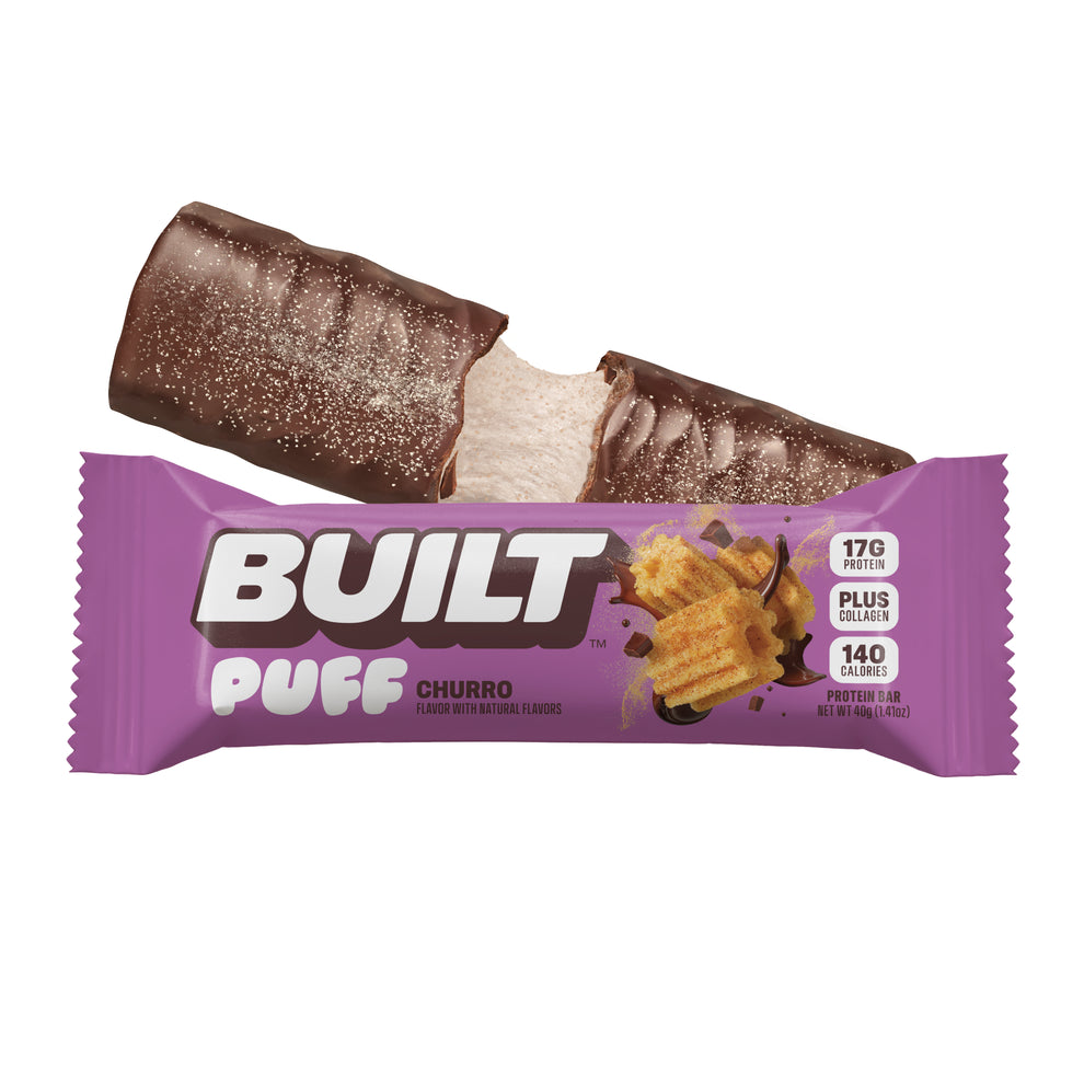 Churro Puffs 12 Ct. Box | Churro Protein Puffs | BUILT