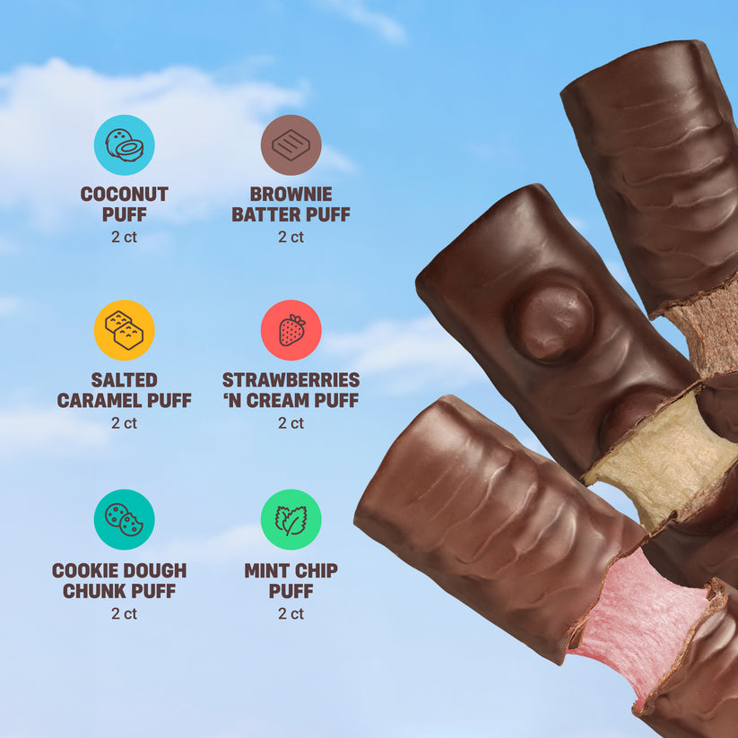 Mixed Box | 12ct Protein Bar & Puff Variety Pack | BUILT